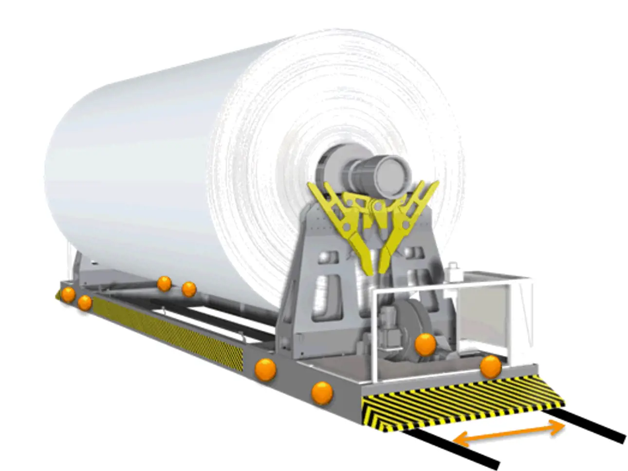 OptiCart parent roll cart with gravity loading | valmet.com