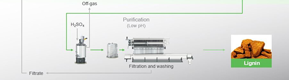 Lignin extraction process