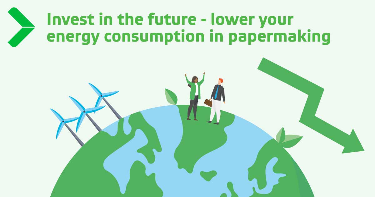 Lower you energy consumption in paper making