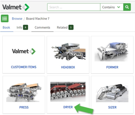 The Valmet eStore interactive parts catalog is available 24/7