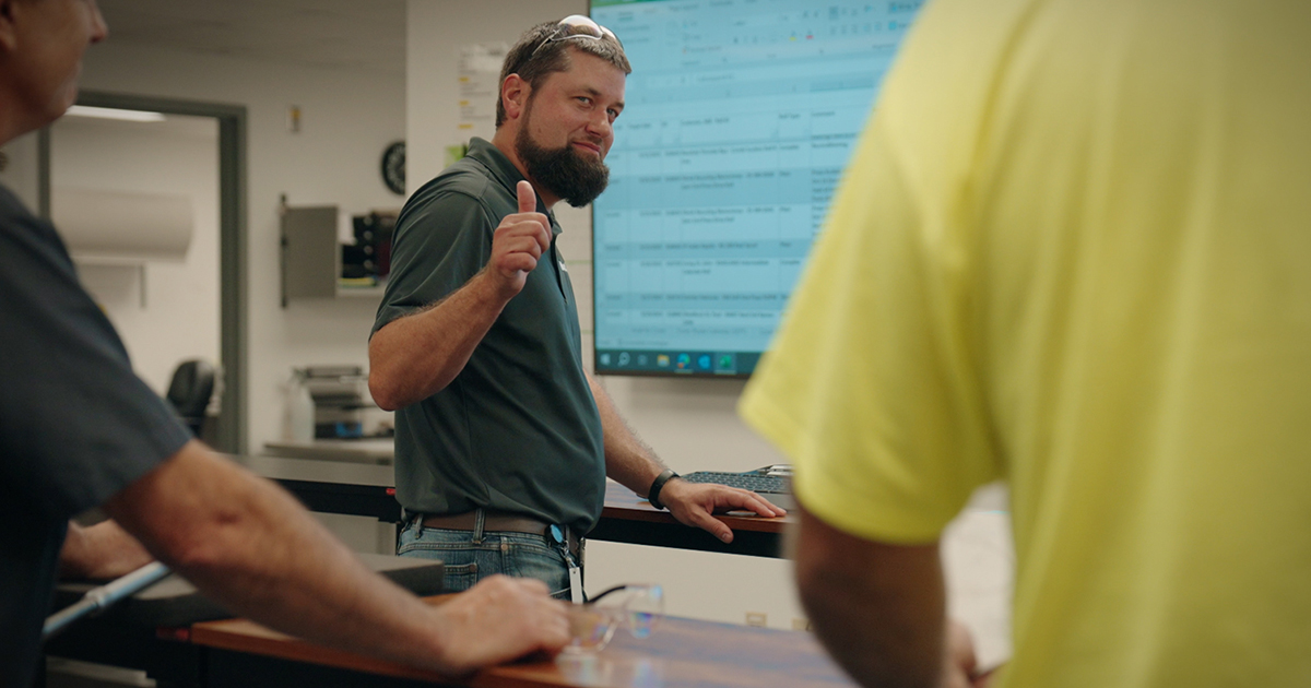 That feeling when…your team’s precision drives production