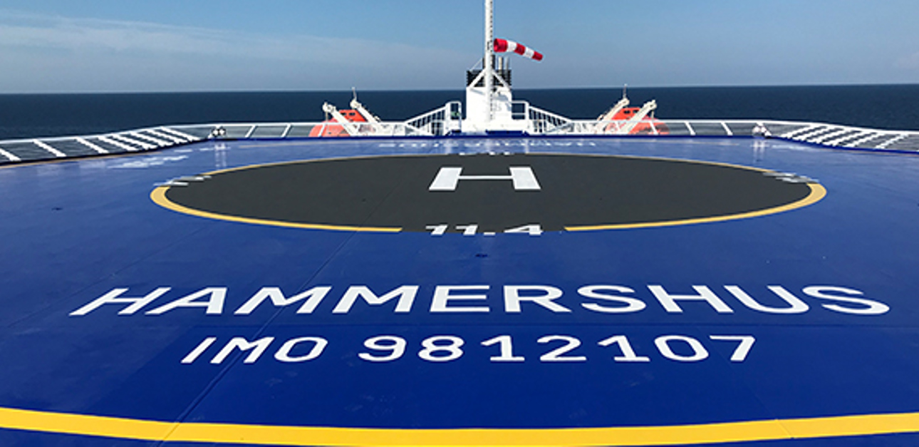 New Danish ferry M/S Hammershus leads the way with top technology