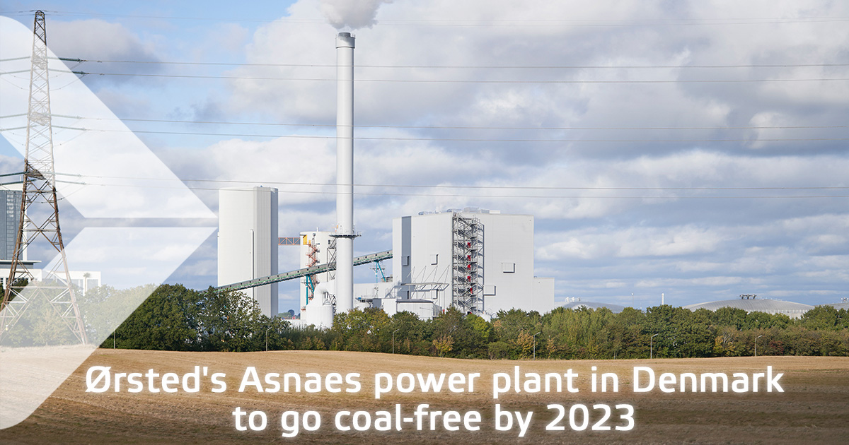 Ørsted's Asnaes power plant in Denmark to go coal-free by 2023