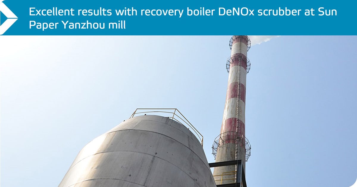 Leading De-NOx solution for recovery boilers from Valmet