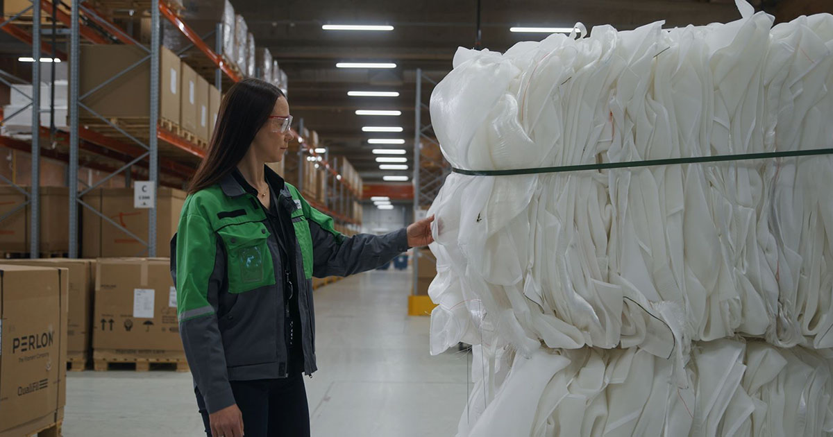 How we live sustainability at Valmet - Recycling of fabrics