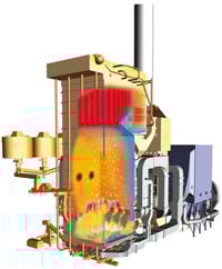 Valmet BFB Boiler utilizing bubbling fluidized bed technology