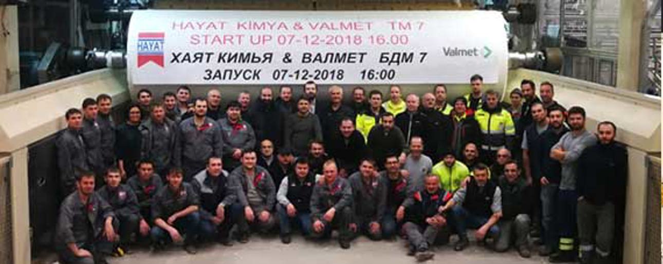 Hayat Kimya´s seventh tissue machine up and running