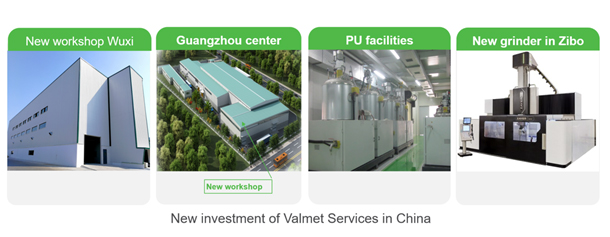 Valmet China extended capacity in Services Centers