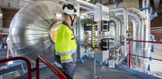 Valmet BFB Boiler utilizing bubbling fluidized bed technology